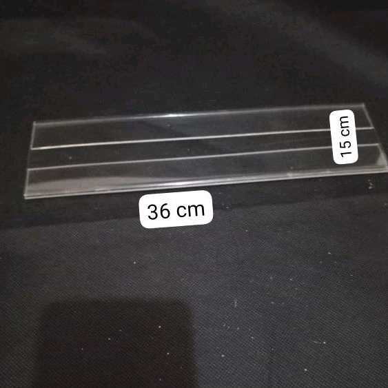 Jual akrilik papan nama tempel uk 15 x 36 cm tebal 2 mm | Shopee Indonesia