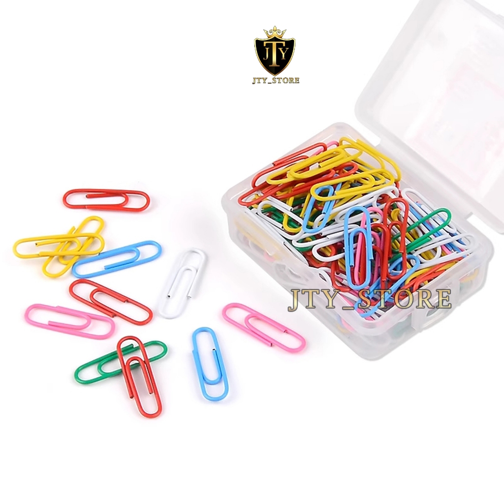 Jual Deli Paper Clips 0024 Warna-Warni Klip Penjepit Kertas Klip kertas ...