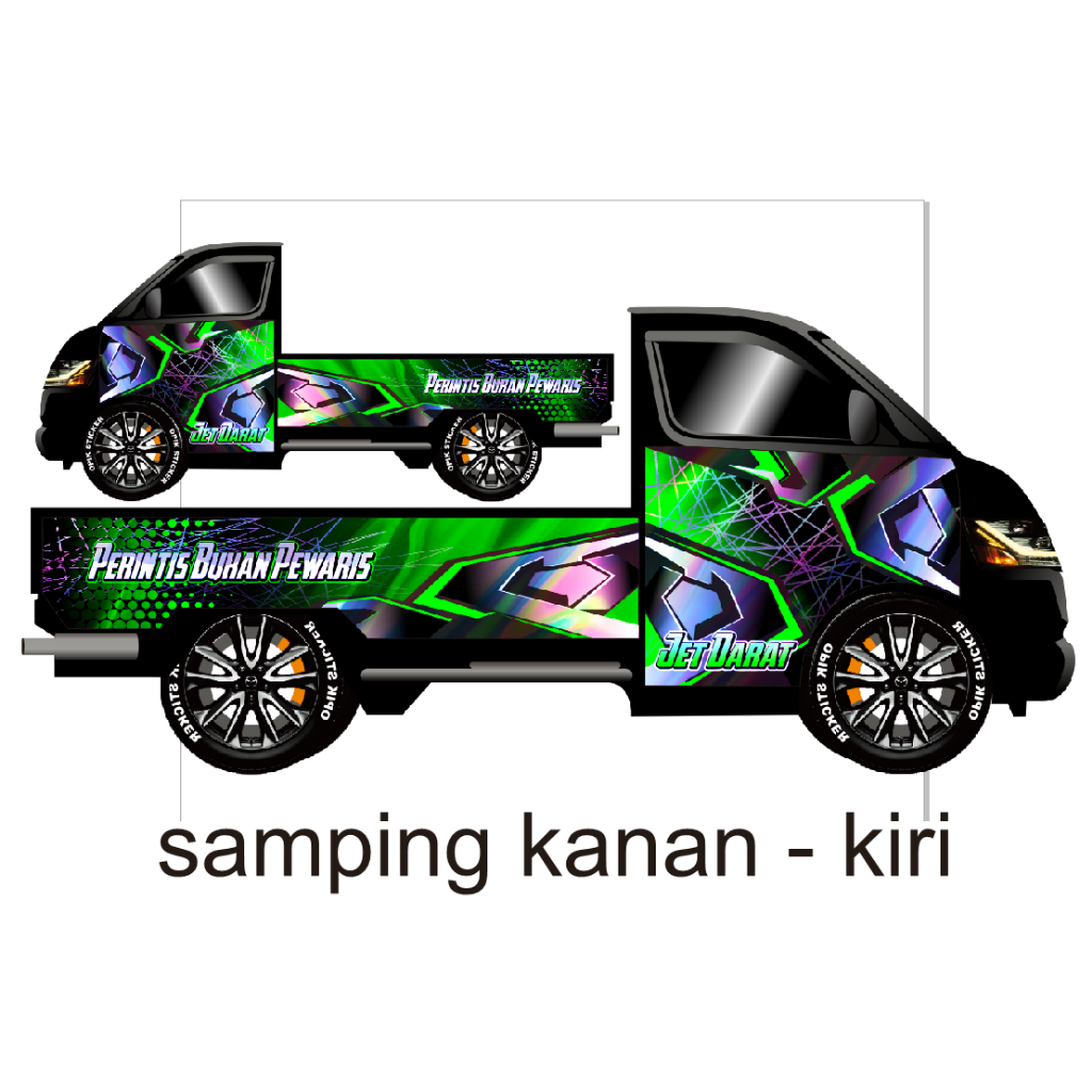 Jual STICKER HOLOGRAM CUSTOM MOBIL PICK UP GRAN MAX , CARRY , L300 ...