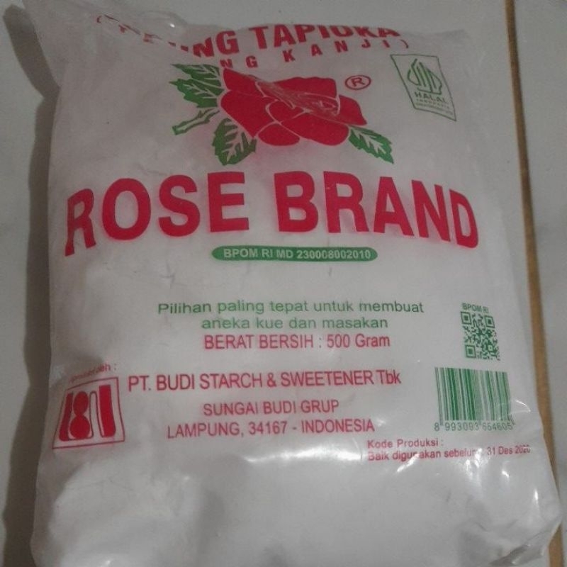Jual TEPUNG TAPIOKA ROSE BRAND 500g | Shopee Indonesia