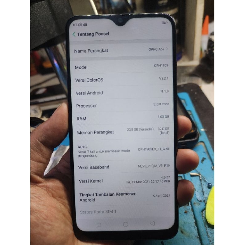 Jual mesin ONLY oppo a5s cph1909 ram 3 normal jaya tested | Shopee ...