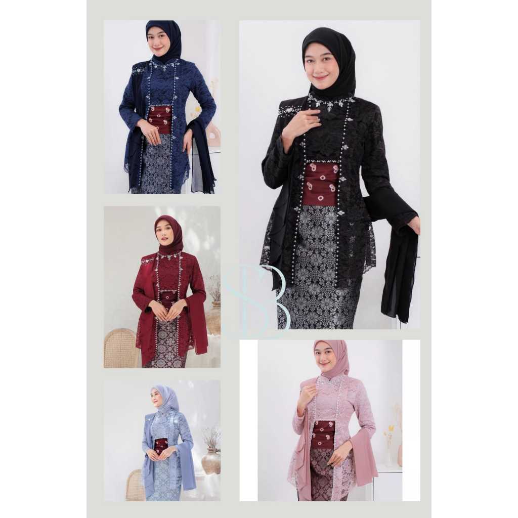 Jual Kebaya Couple Kutu Baru Modern | Kebaya Wisuda Set Lamaran Tunangan | Batik Baju Couple ...