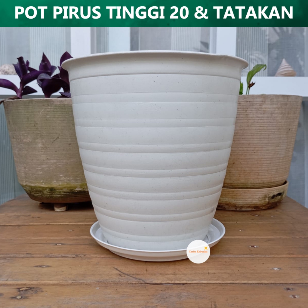 Jual [TANPA MINIMAL ORDER] 1 SET Pot Bunga Plastik Besar Madu Tawon ...