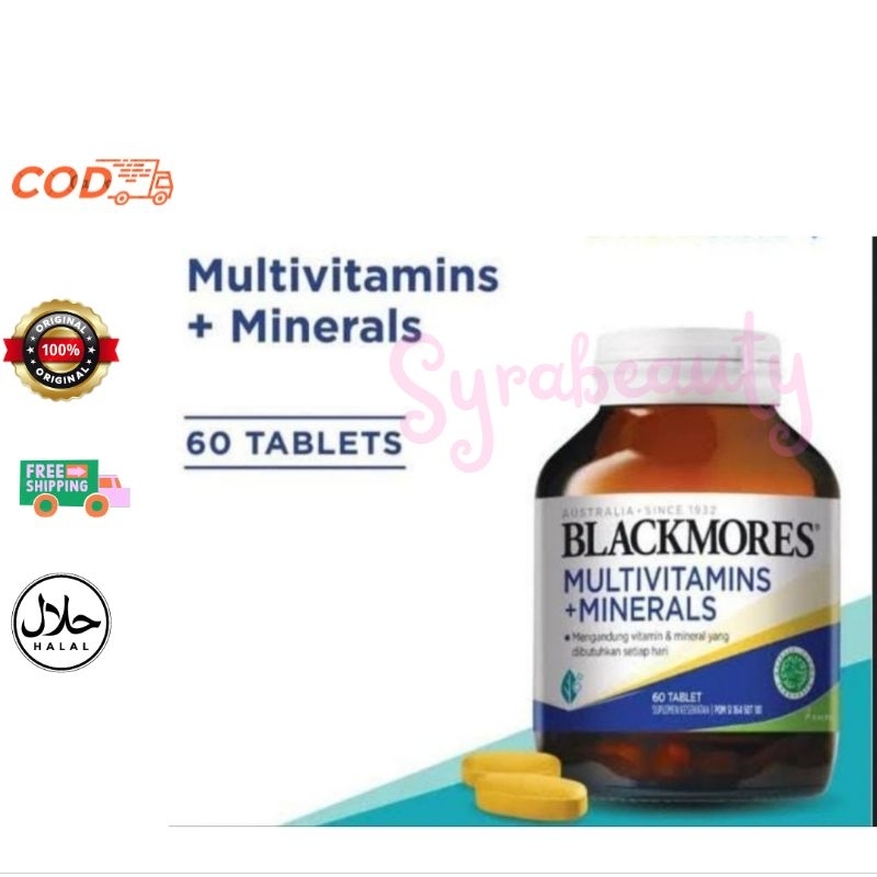 Jual Blackmores Multivitamins Plus Minerals BPOM Kalbe 60 Tab ...