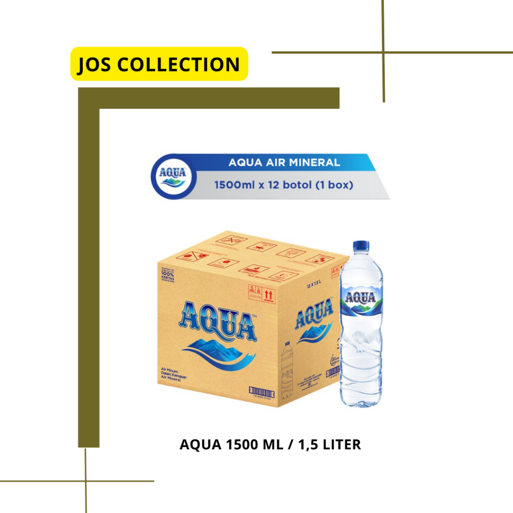 Jual AQUA Botol 1500 ML 1 Dus Isi 12 Botol | Shopee Indonesia