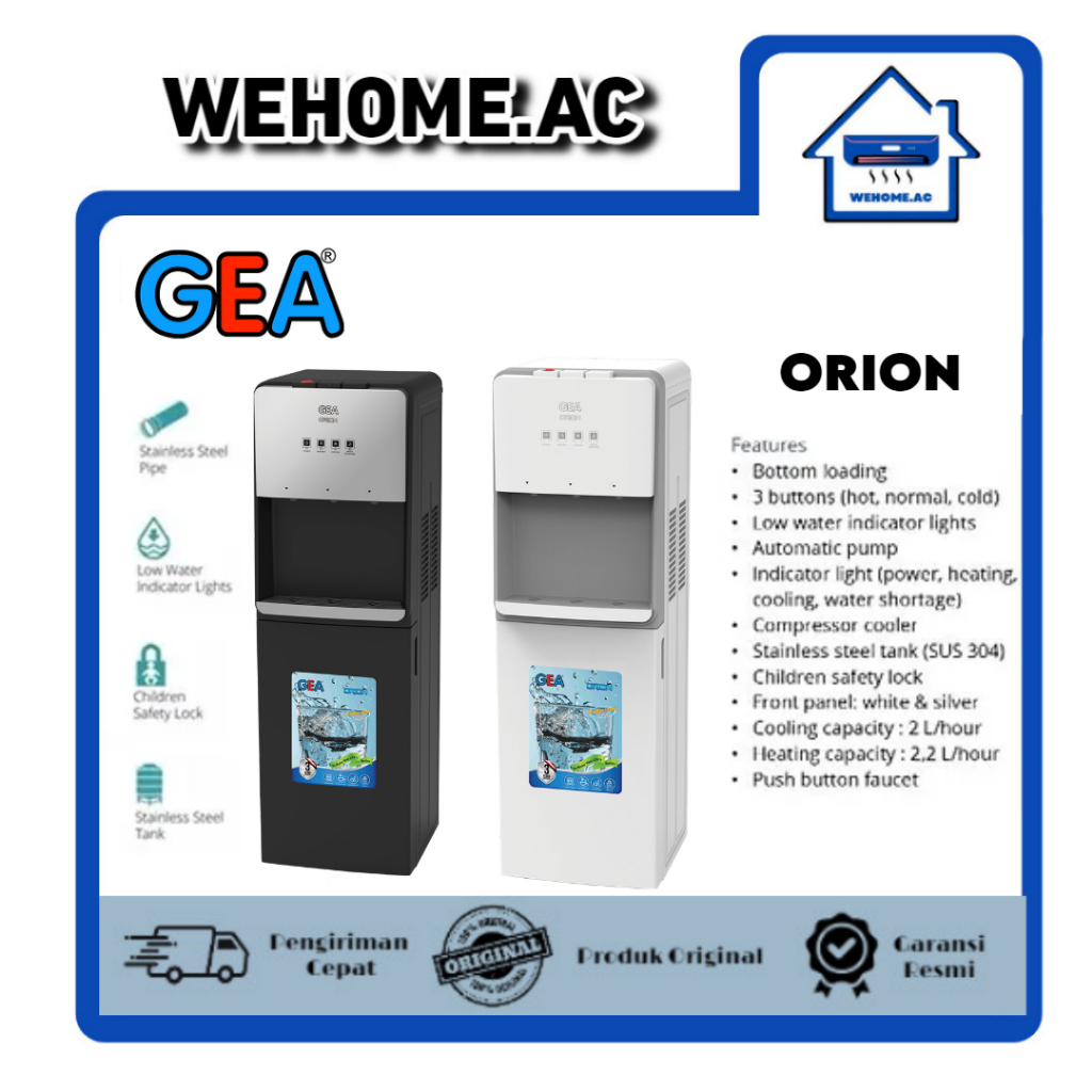 Jual Dispenser GEA ORION Dispenser Galon Bawah GEA (Hot, Normal, Cold ...