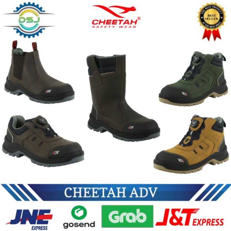 Jual Sepatu Safety Cheetah Adv / Safety Shoes Cheetah Original (UJUNG ...