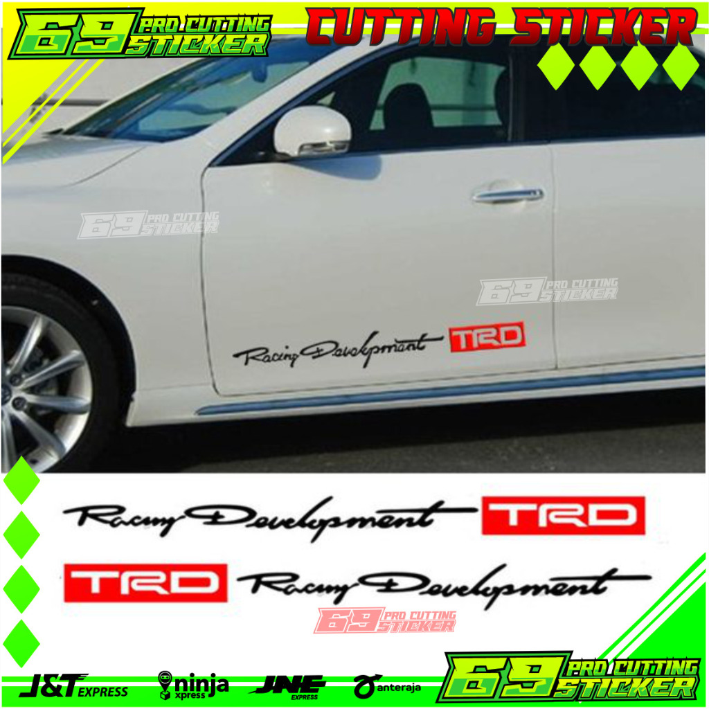 Jual stiker trd racing development poered by toyota sticker mobil ...