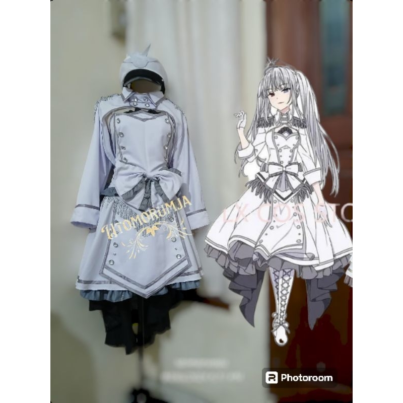 Jual Utomorumja Anime Date A Live Kurumi Tokisaki White Cosplay Kostum Shopee Indonesia
