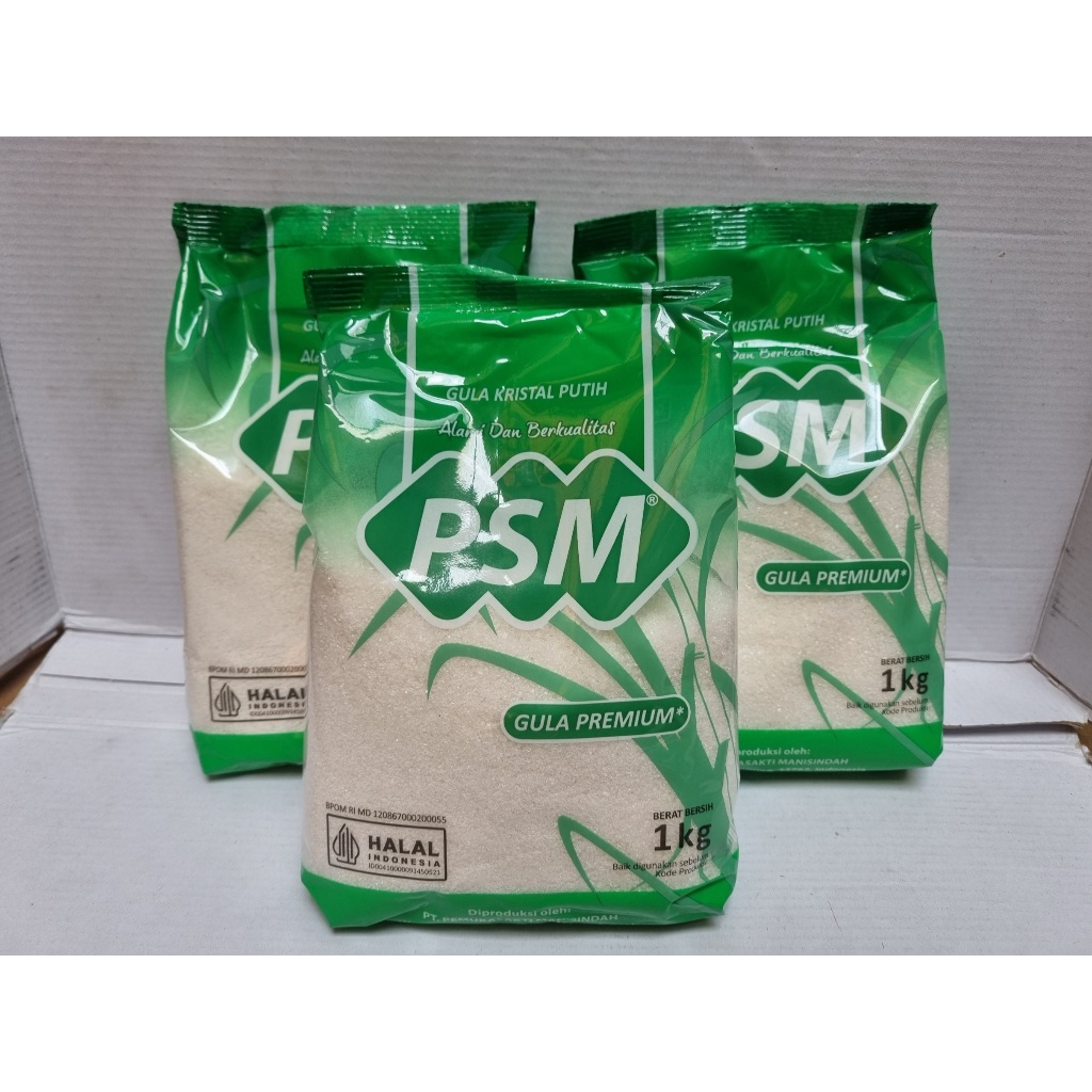 Jual Gula Pasir Premium PSM 1kg per DUS isi 20 pcs | Shopee Indonesia