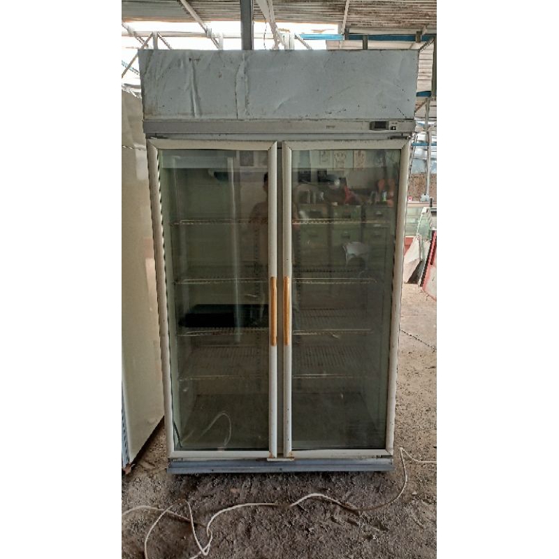Jual SECOND/BEKAS SHOWCASE 2 PINTU MERK SANSIO SANYO | Shopee Indonesia