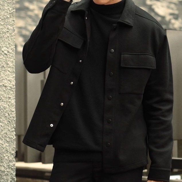 Jual Shacket Jacket Jaket Pria Fleece Tebal Man Jaket Pria Shacket ...