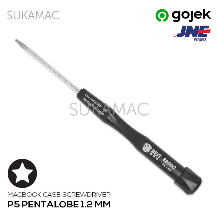 Jual Obeng 5 Star 1.2mm Pentalobe Screwdriver MacBook Pro Retina Air ...