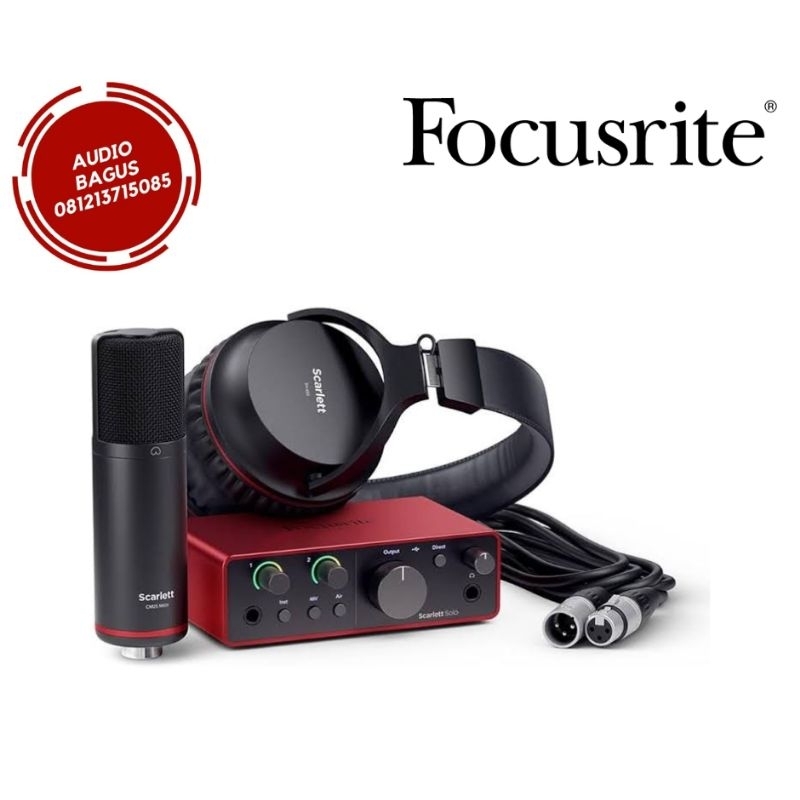 Jual FOCUSRITE SCARLET SOLO STUDIO 4TH GEN SOUNDCARD AUDIO INTERFACE ...