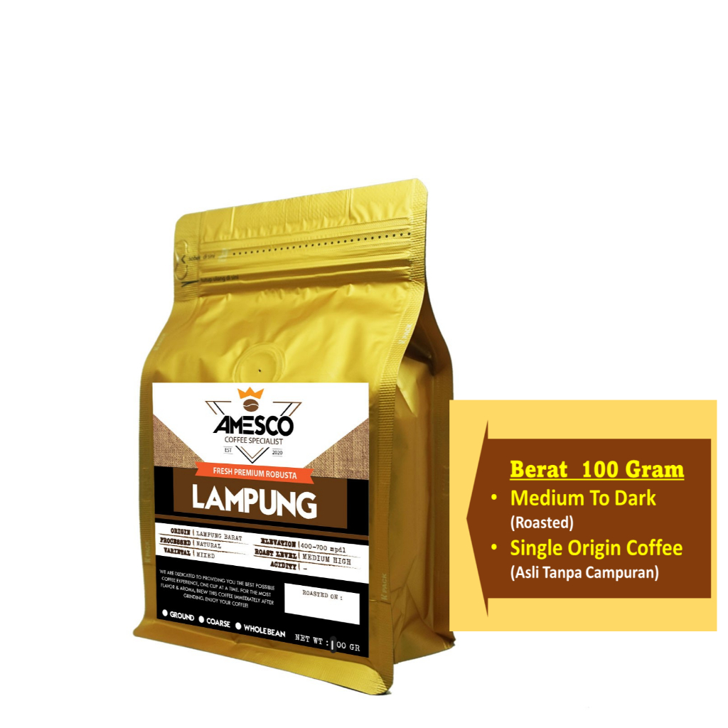 Jual KOPI ROBUSTA LAMPUNG 100GR KOPI BIJI / KOPI BUBUK PREMIUM | Kopi ...