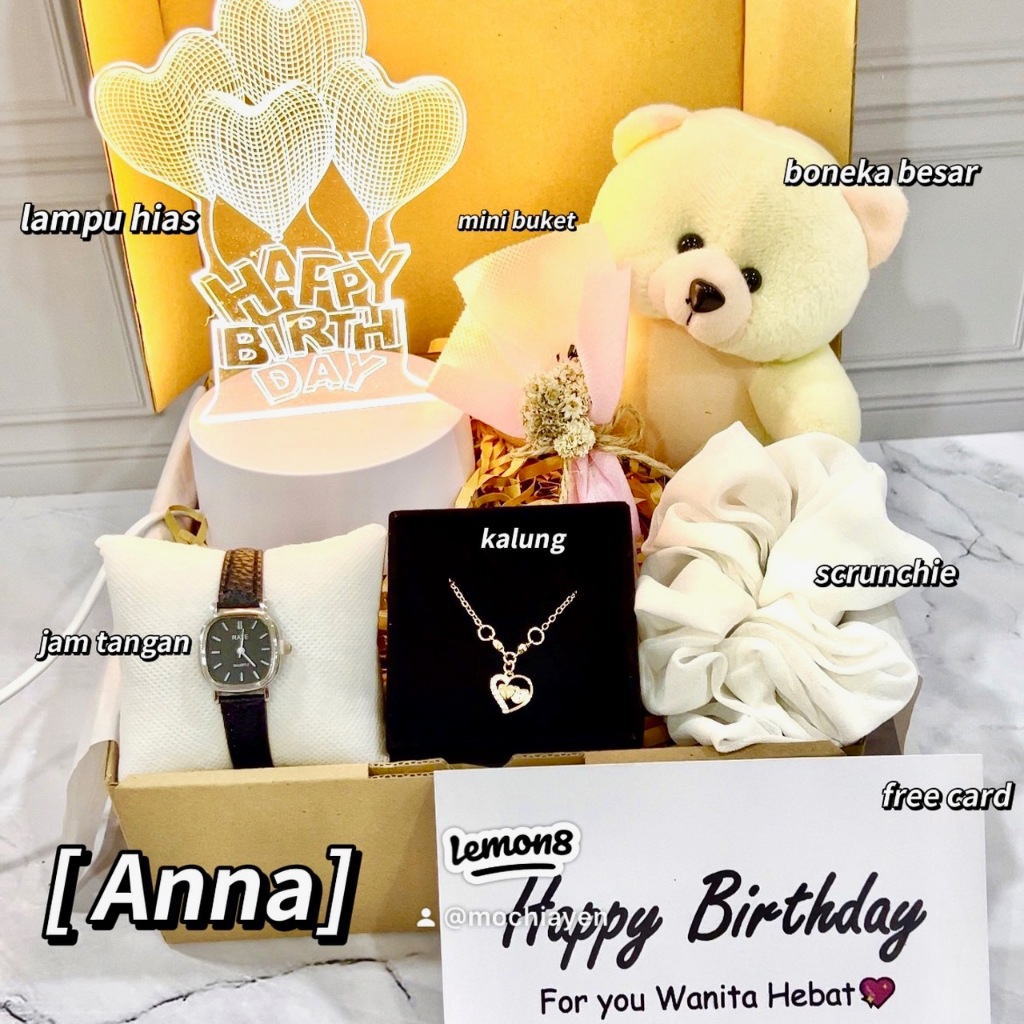 Jual HC Hampers Hadiah Kado Gift Ulang Tahun Cewek Box Hadiah Birthday ...