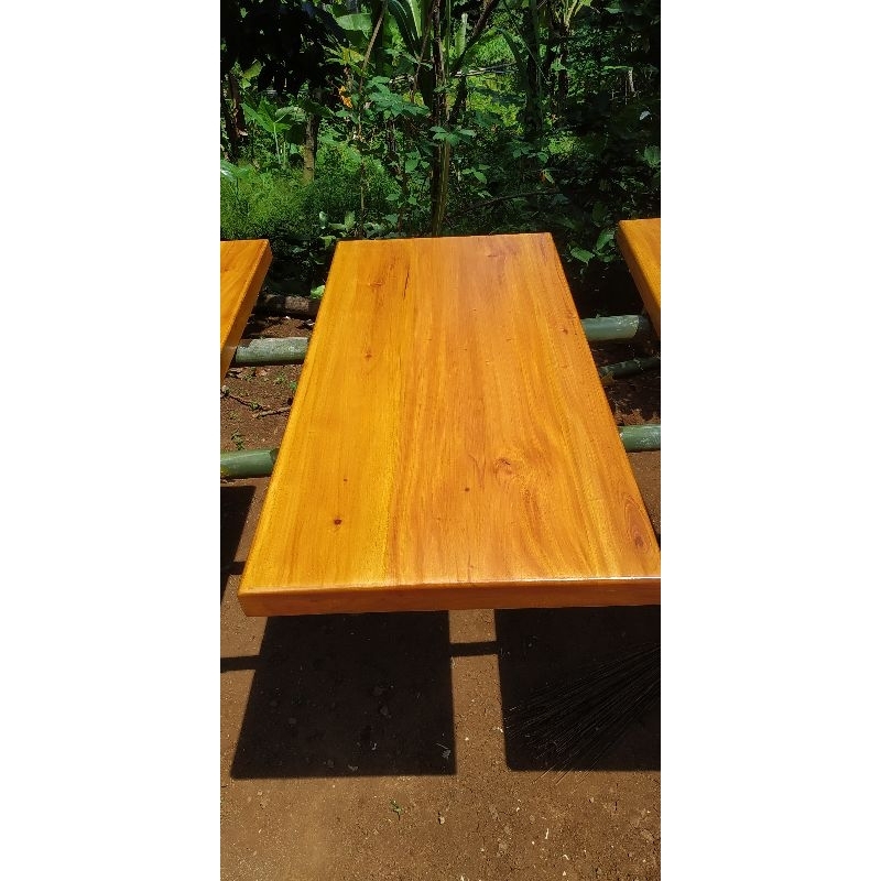 Jual papan kayu daun meja papan kayu tebal 100x60x5cm tempel | Shopee ...