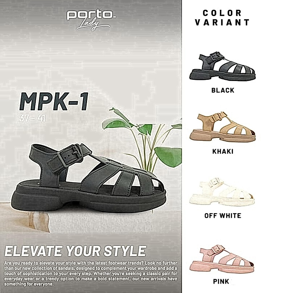 Jual PORTO LADY MPK-1 - Sepatu Sandal Gladiator Wanita/Remaja Mode ...