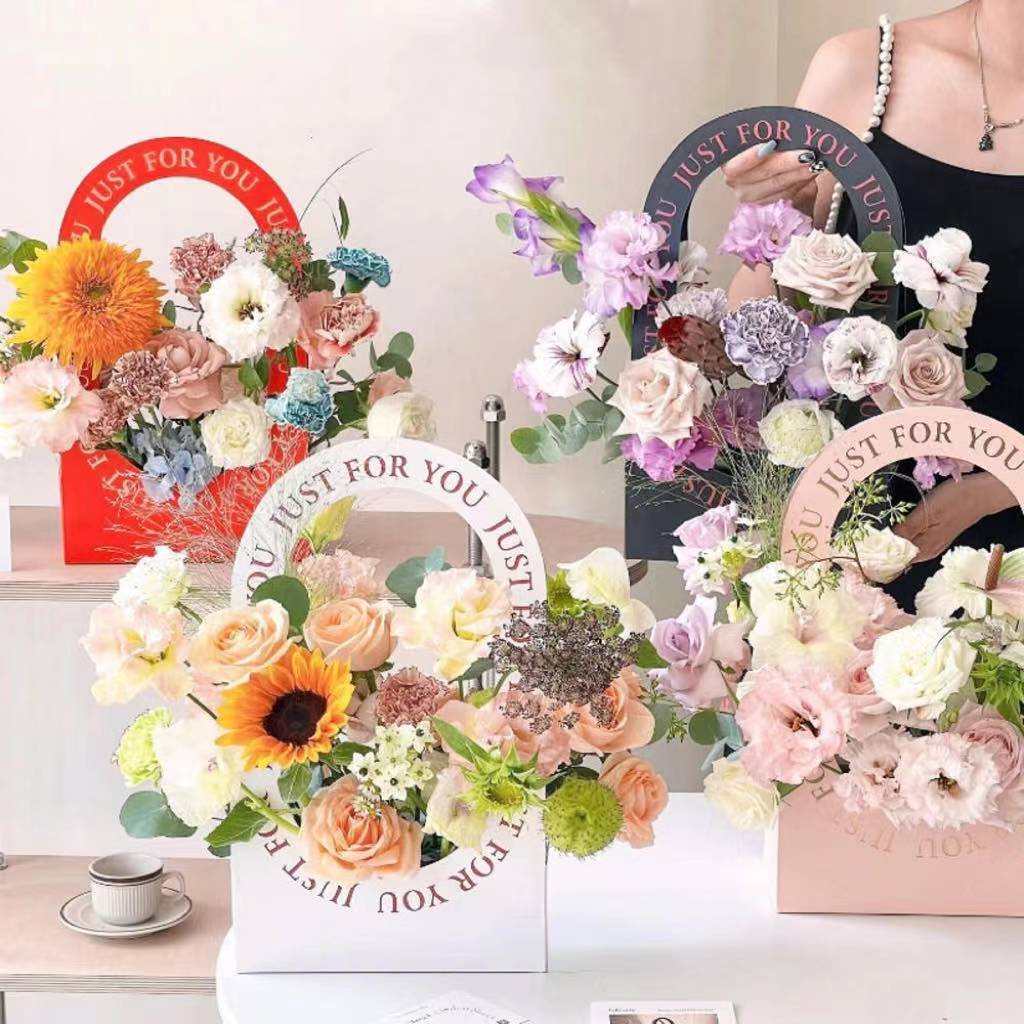 Jual KOTAK BUNGA KOTAK TENTENG BUNGA /KOTAK JUST FOR YOU / FLOWER BOX ...