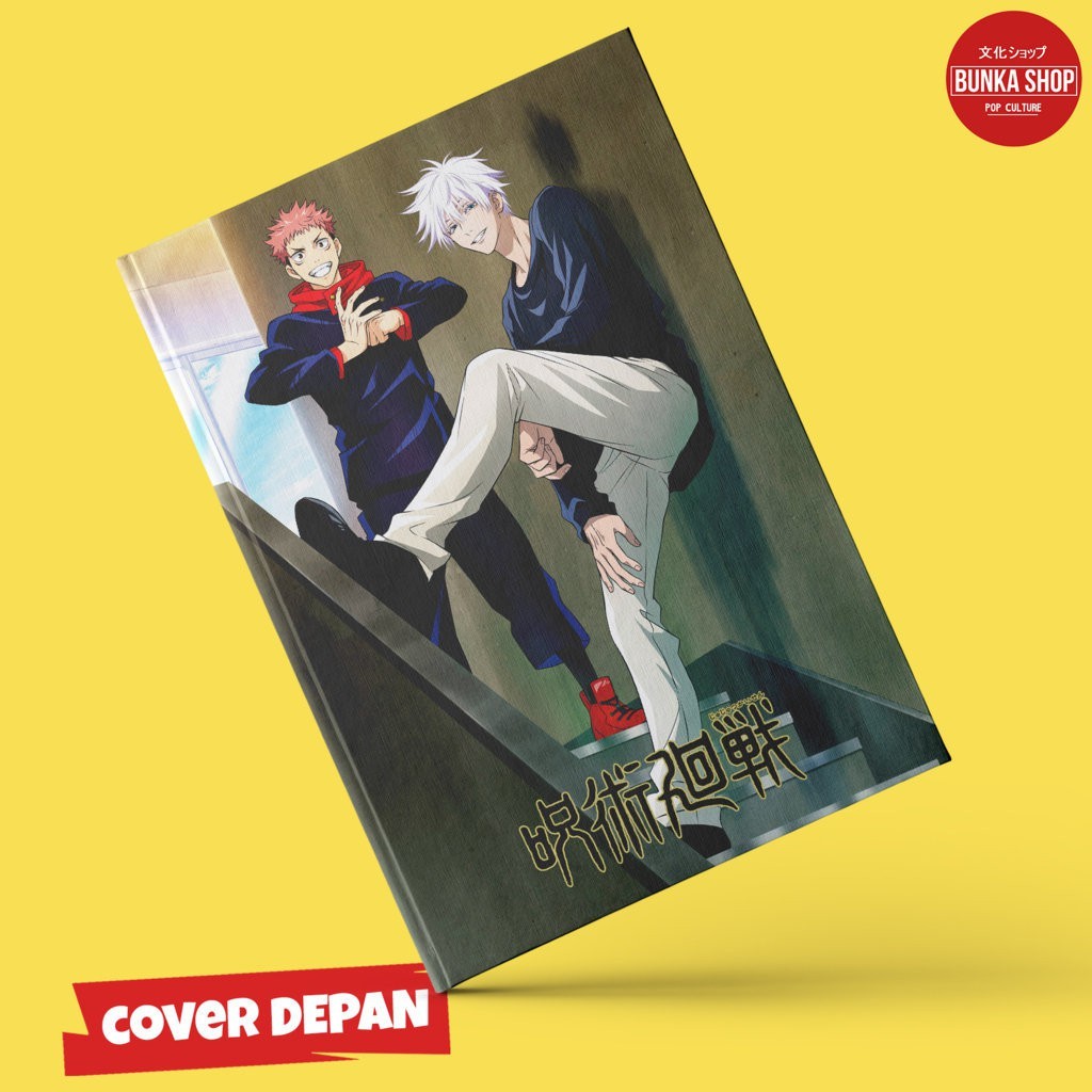 Jual Pocket Note Anime Jujitsu Kaisen Yuji And Gojo Hardcover A6 Buku ...