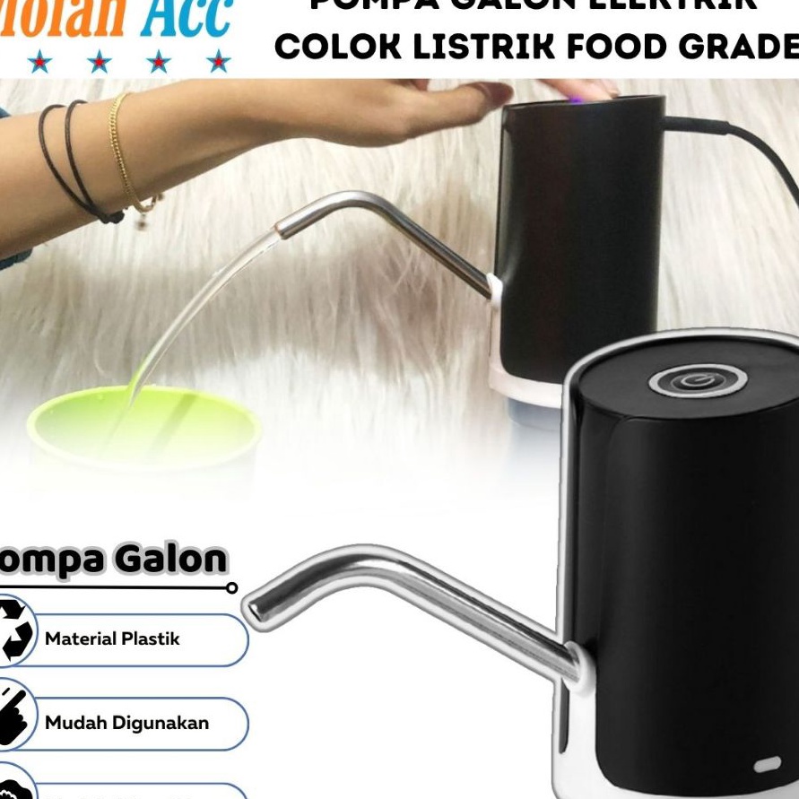Jual Pompa Galon Elektrik Q2 LED Colok Listrik Dispenser Air Minum ...