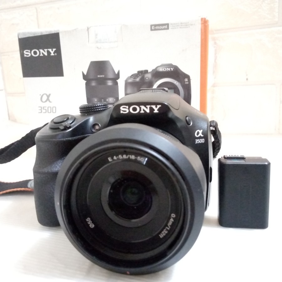 Jual Sony a3500 camera mirrorless lensa kit 18-50 E4-5,6 second sesui ...