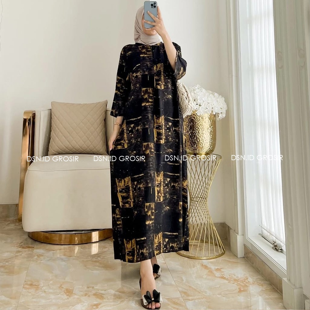 Jual Daster Gamis Semata Kaki / Long Daster Lengan 3/4 / Daster ...