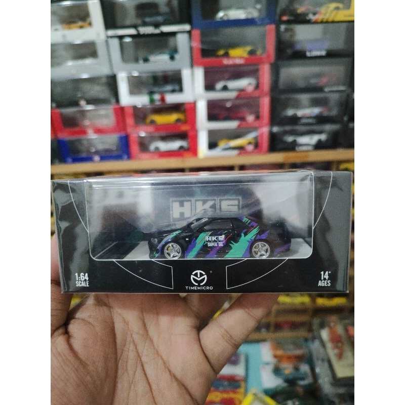 Jual Time Micro Nissan Skyline GTR R34 HKS Black | Shopee Indonesia