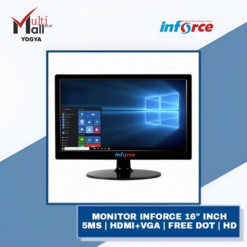 Jual Inforce Monitor 1560MW 16" HDMI VGA 60Hz 5ms | Shopee Indonesia