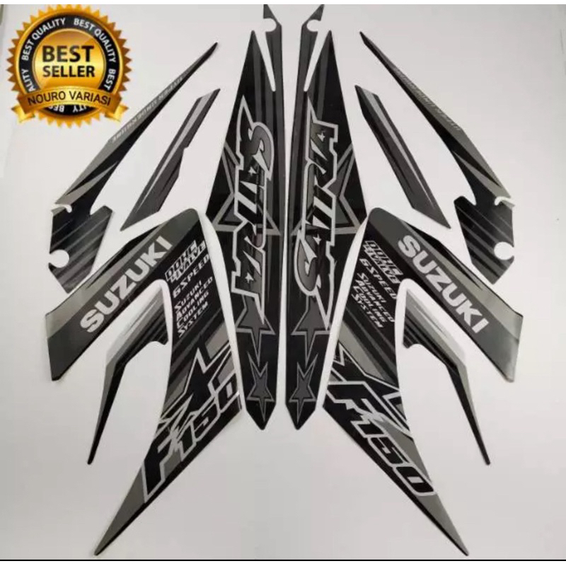 Jual Sticker Striping List Motor Suzuki Satria Fu 2014 Full Hitam ...