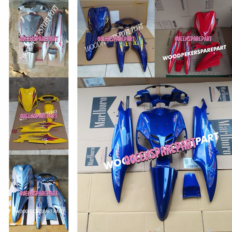 Jual YAMAHA MIO SPORTY COVER BODY HALUS FULL SET BIRU TUA, MERAH CABE ...