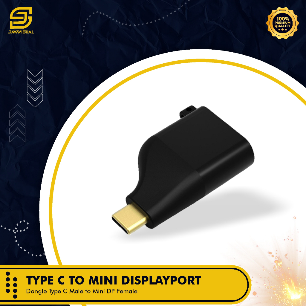 Jual [JaVis] DONGLE TYPE C MALE TO MINI DISPLAYPORT FEMALE | Shopee ...