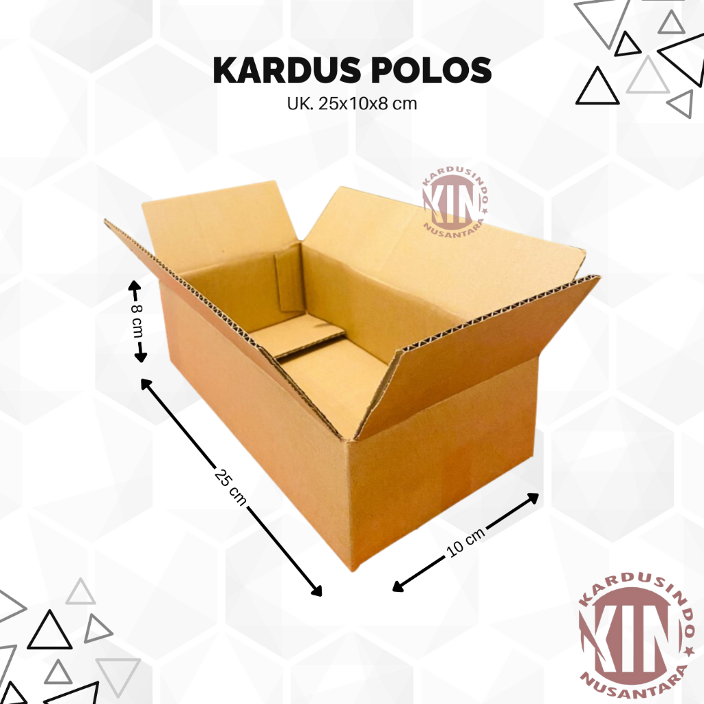 Jual kardus box polos baru uk 25x10x8 cm | Shopee Indonesia
