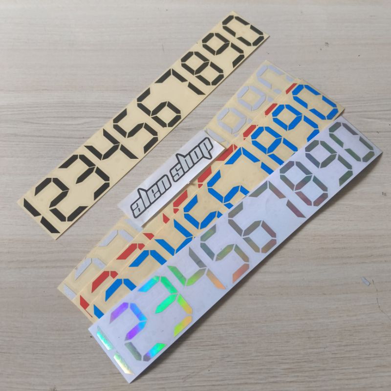 Jual STIKER CUTTING ANGKA DIGITAL | Shopee Indonesia