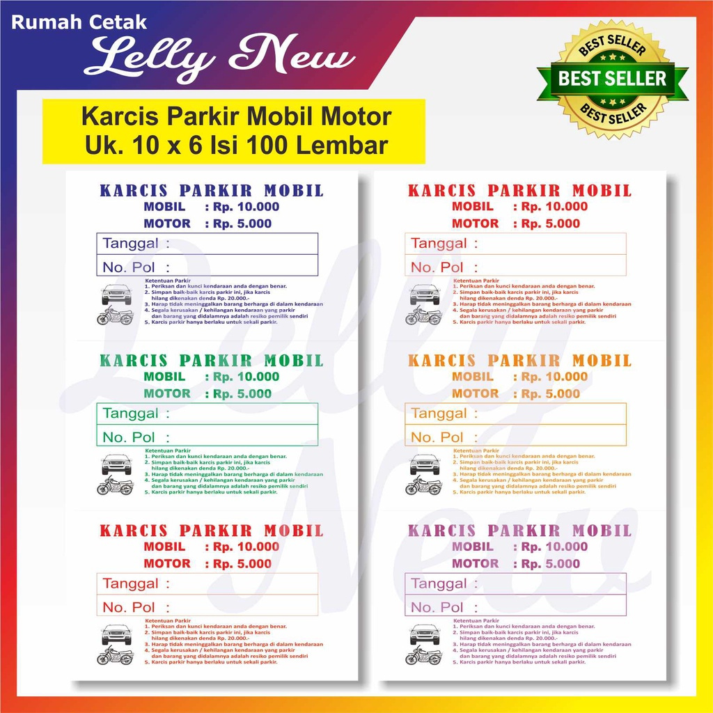 Jual KARCIS PARKIR MOBIL & MOTOR | Shopee Indonesia