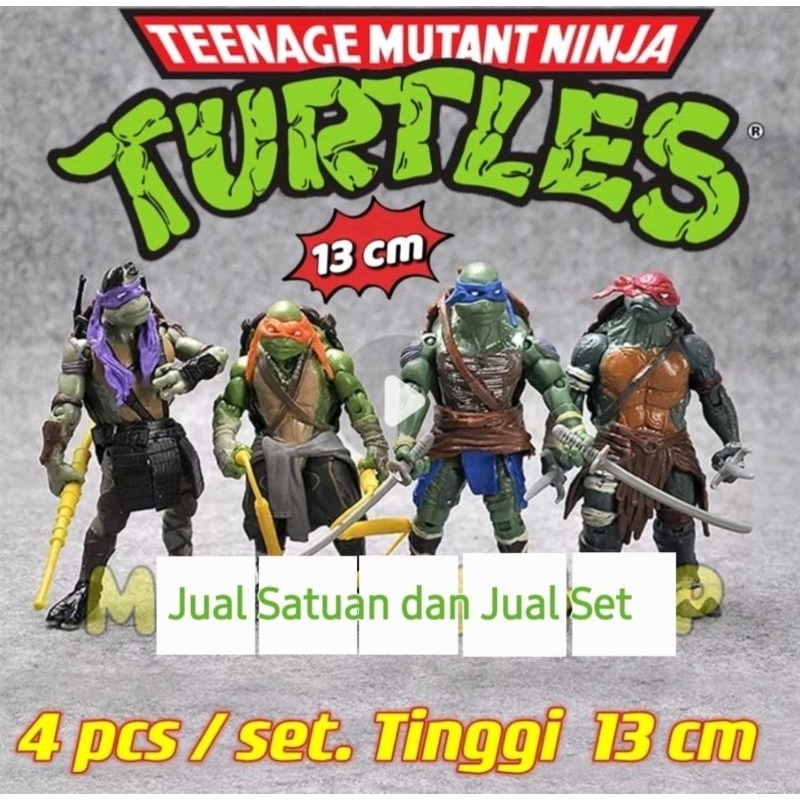 Jual Mainan kura kura ninja - mainan ninja turtle - ninja kura-kura ...