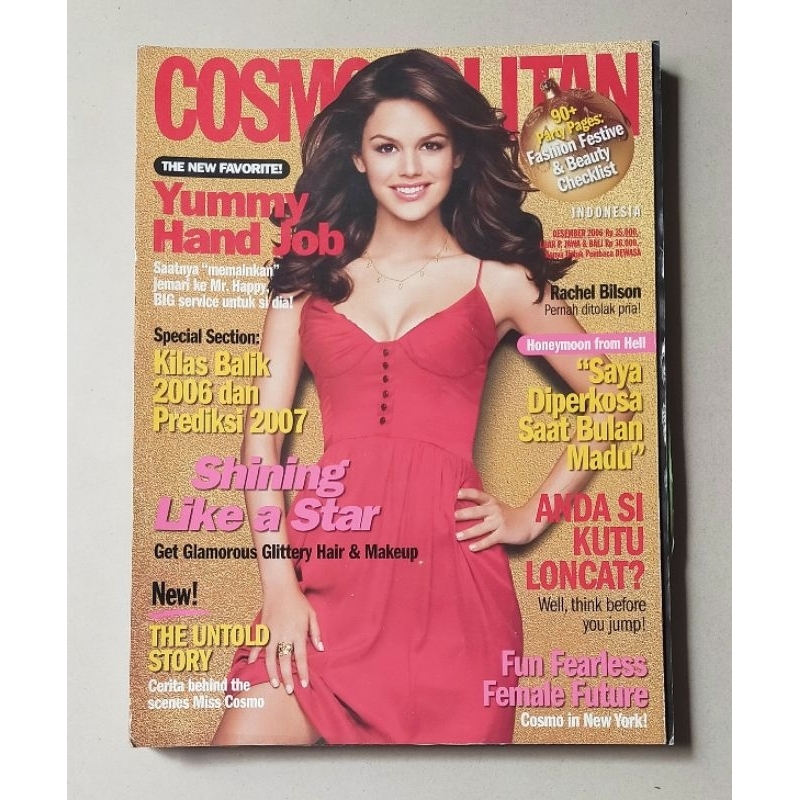 Jual Majalah Cosmopolitan Desember 2006 : Cover Rachel Bilson - Man ...