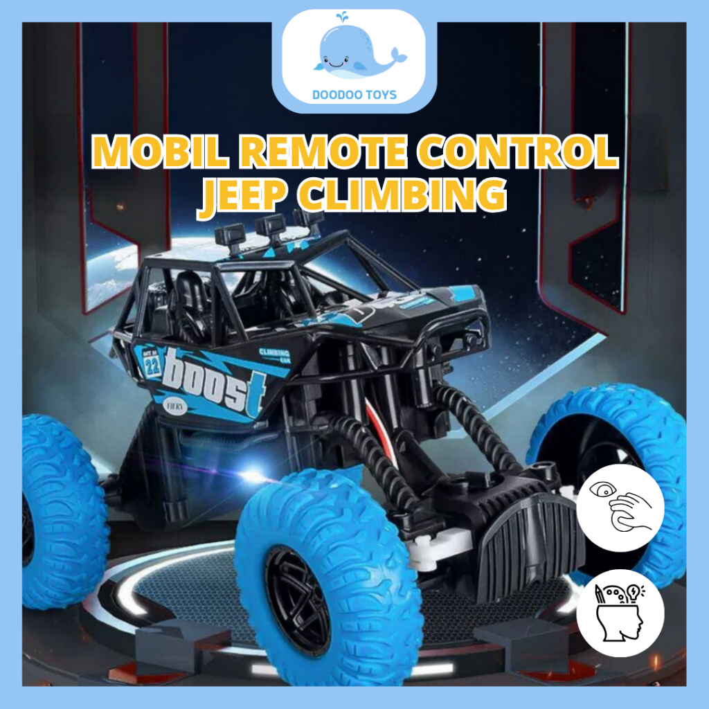 Jual Mainan Mobil Remote Control Jeep Offroad Climbing Car - Monster Jeep Crawler Remote Control ...