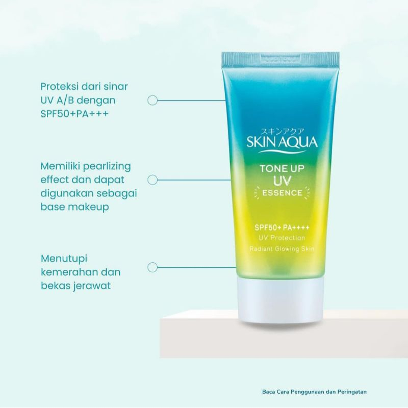 Jual SKINAQUA Tone Up UV Essence Lavender and Mint Green SPF50+ PA ...