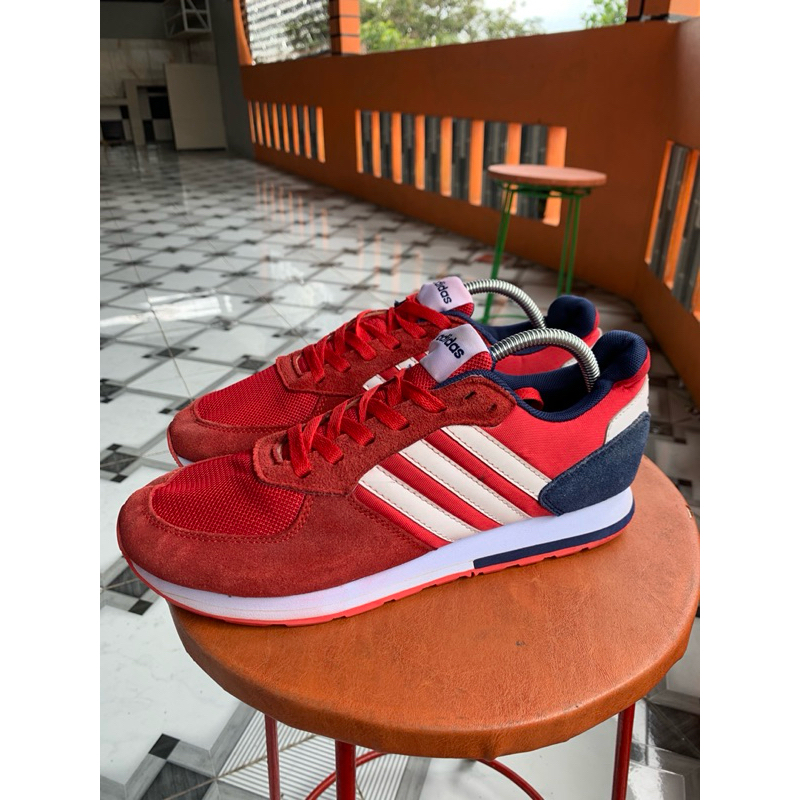 Jual sepatu adidas merah size 43.5 (second) | Shopee Indonesia