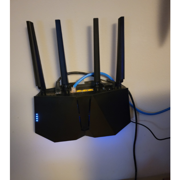 Jual Wall Bracket Router ASUS RT-AX82U Bracket Aksesoris di Dinding ...