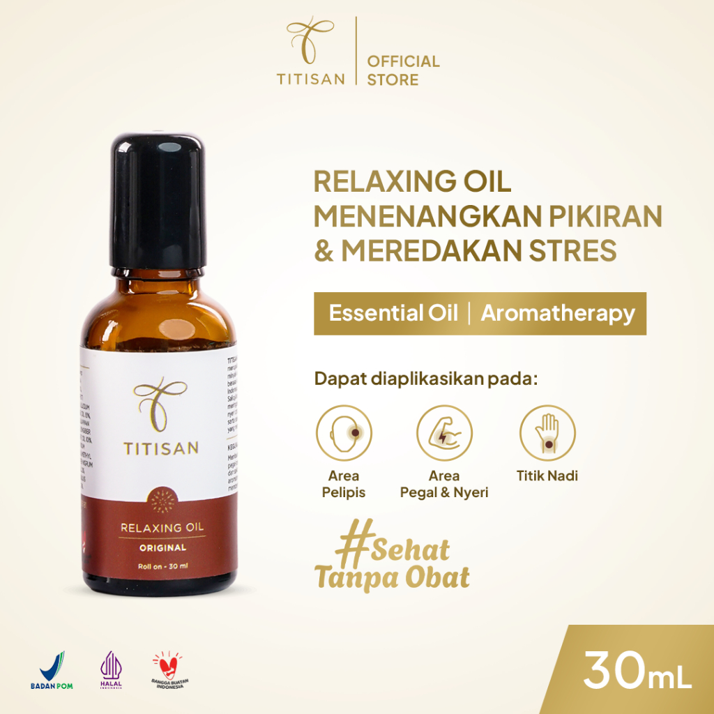 Jual TITISAN ESSENTIAL OIL RELAXING ROLL ON 30ML | Aromateraphy ...