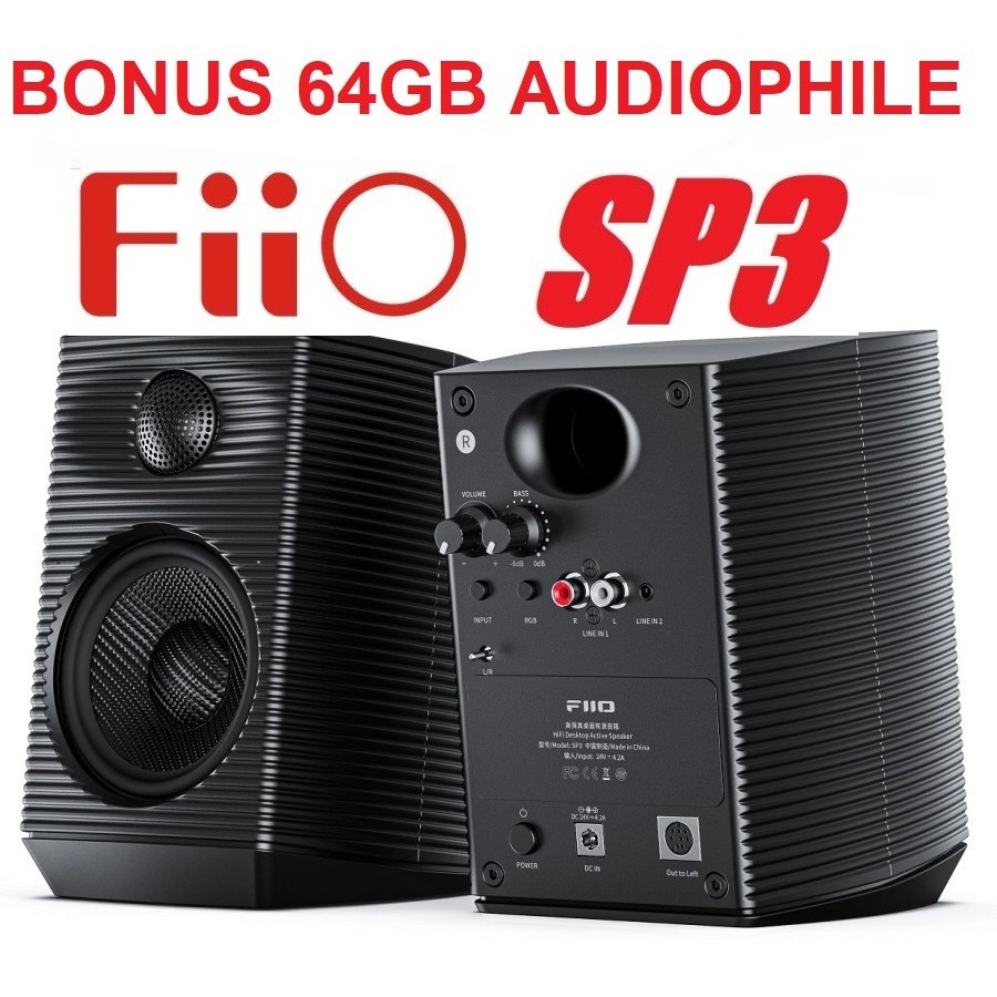 Jual FiiO SP3 / SP-3 High Fidelity Active Desktop Speakers | Shopee ...