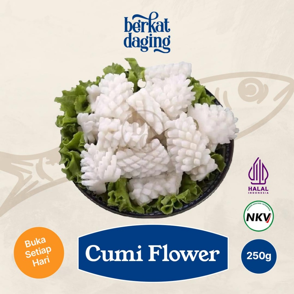 Jual Cumi Flower 250gr - Squid Potong Bentuk Bunga Shabu Hotpot BBQ ...