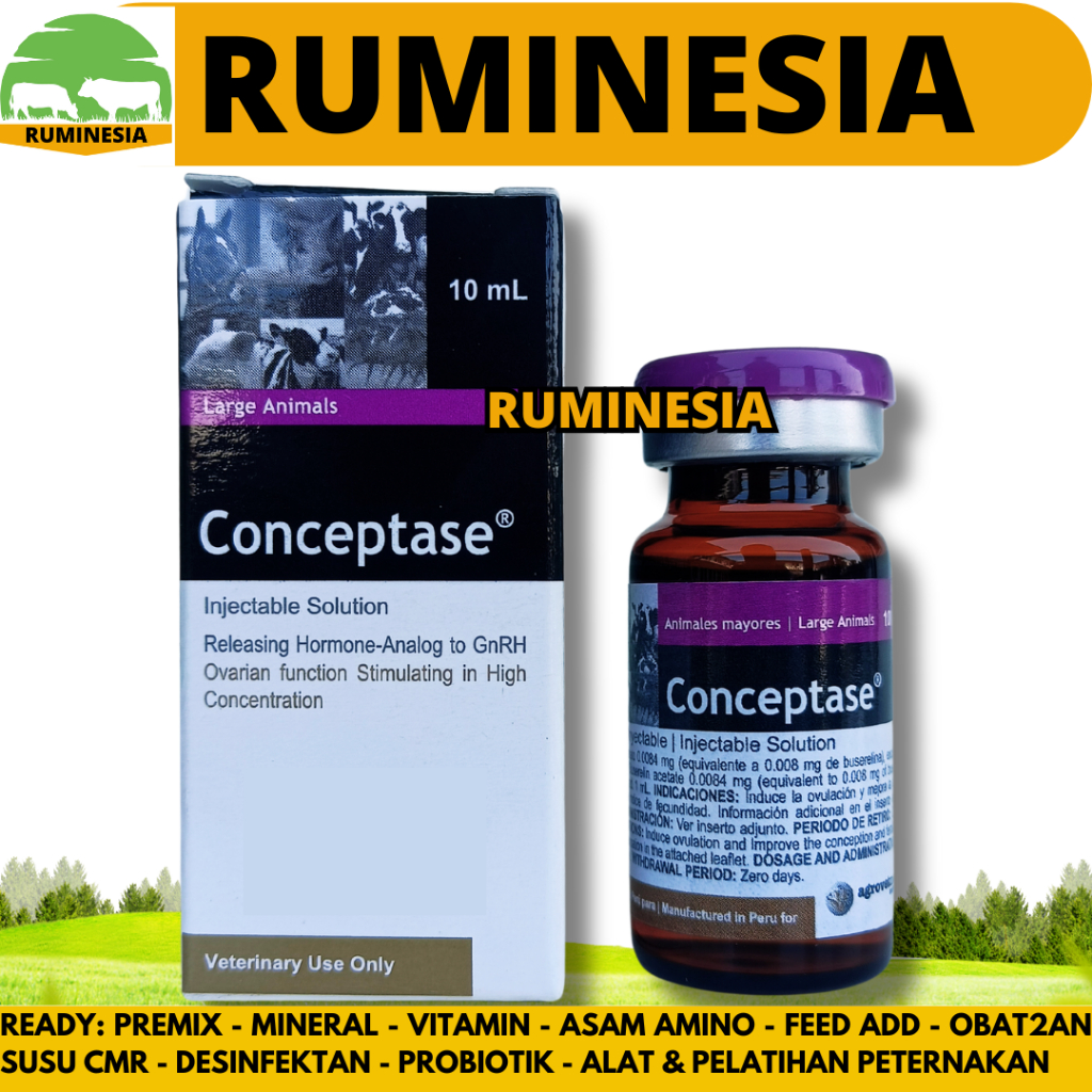 Jual CONCEPTASE 10ML AGROVET - ( Buserelin GNRH ) Hormon kesuburan ...