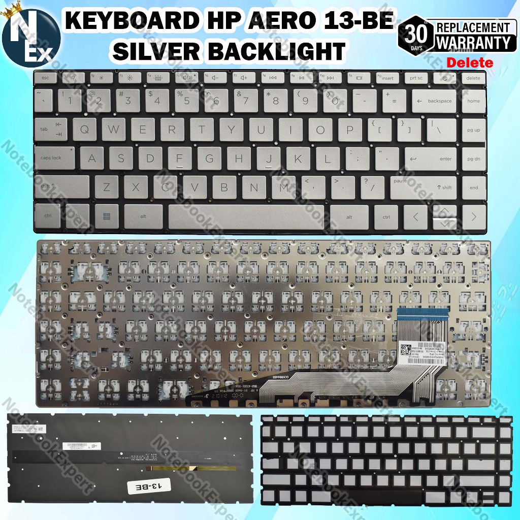Jual KEYBOARD HP AERO 13-BE SILVER BACKLIGHT - TOMBOL DELETE | Shopee ...