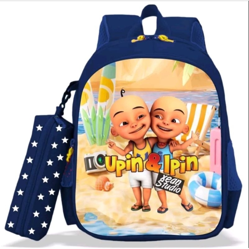 Jual Tas Ransel Sekolah Karakter UPIN IPIN Anak SD kelas 1, TK dan PAUD | Shopee Indonesia