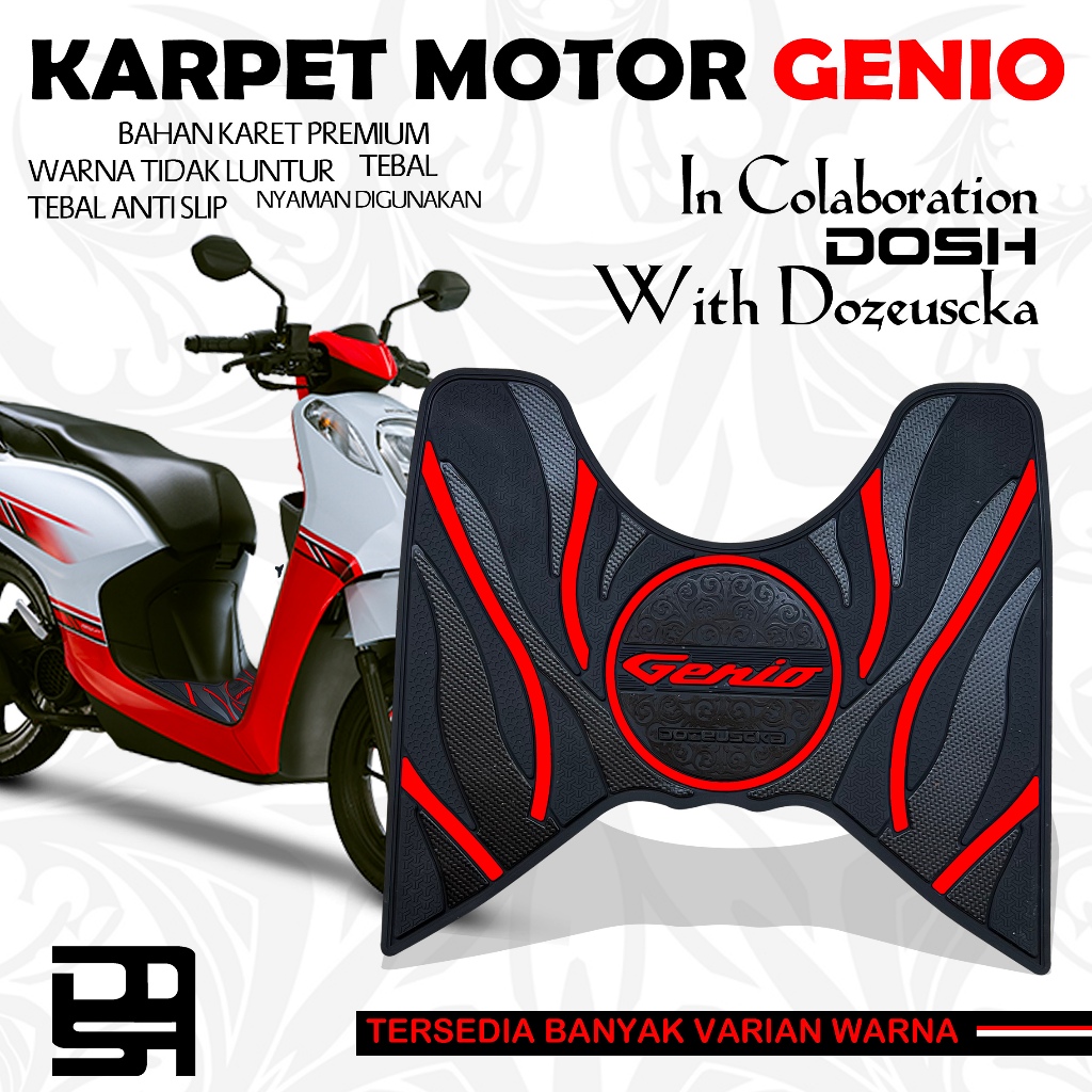 Jual Karpet Motor Genio 110 Cbs Iss Bahan Tebal Presisi Tidak Luntur ...