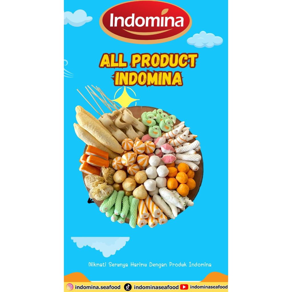 Jual INDOMINA OLAHAN IKAN BAKSO IKAN/COIN STAR/BENTUK IKAN/BENTUK UDANG ...