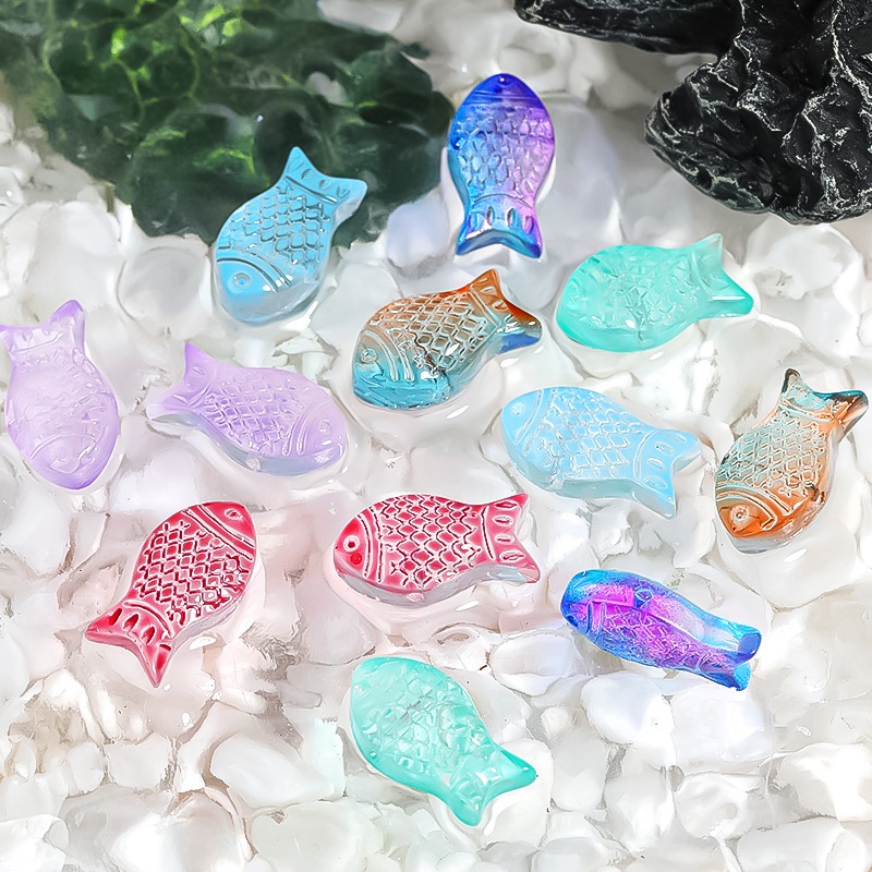 Jual 5 Pcs Manik-manik Kaca Genuine Glass Beads - IKAN MAS TYPE A ...